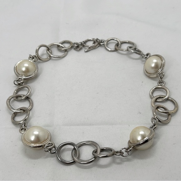 Anne Klein | Jewelry | Vintage Anne Klein Silver And Pearl Princess ...